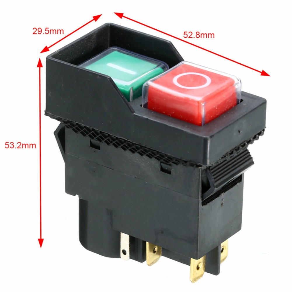 Pulsador marcha paro hormigonera 230V IP54. Mod. KLD-28A